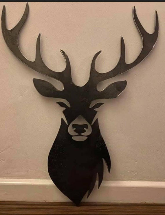 Metal art deer silhouette store