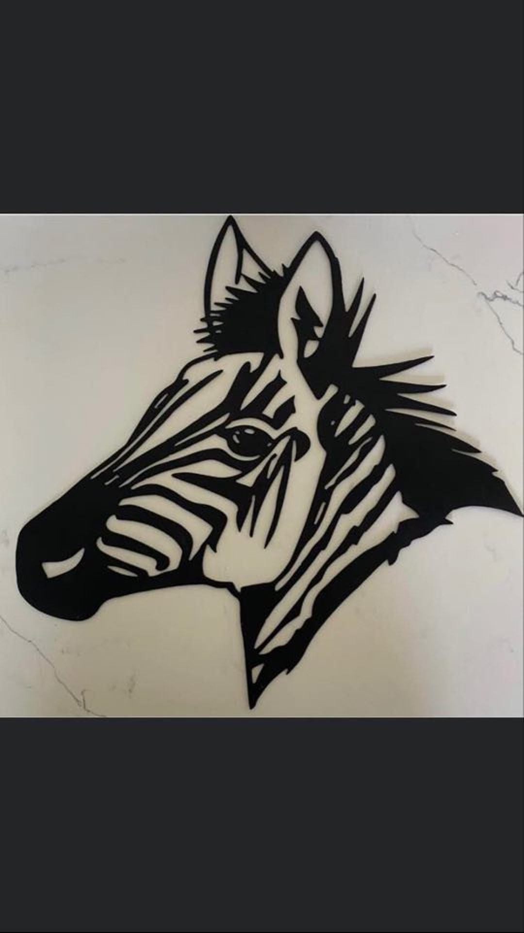 Zebra, Animal Head, Zebra Head Wall Art, Metal Zebra Head Wall Art ...