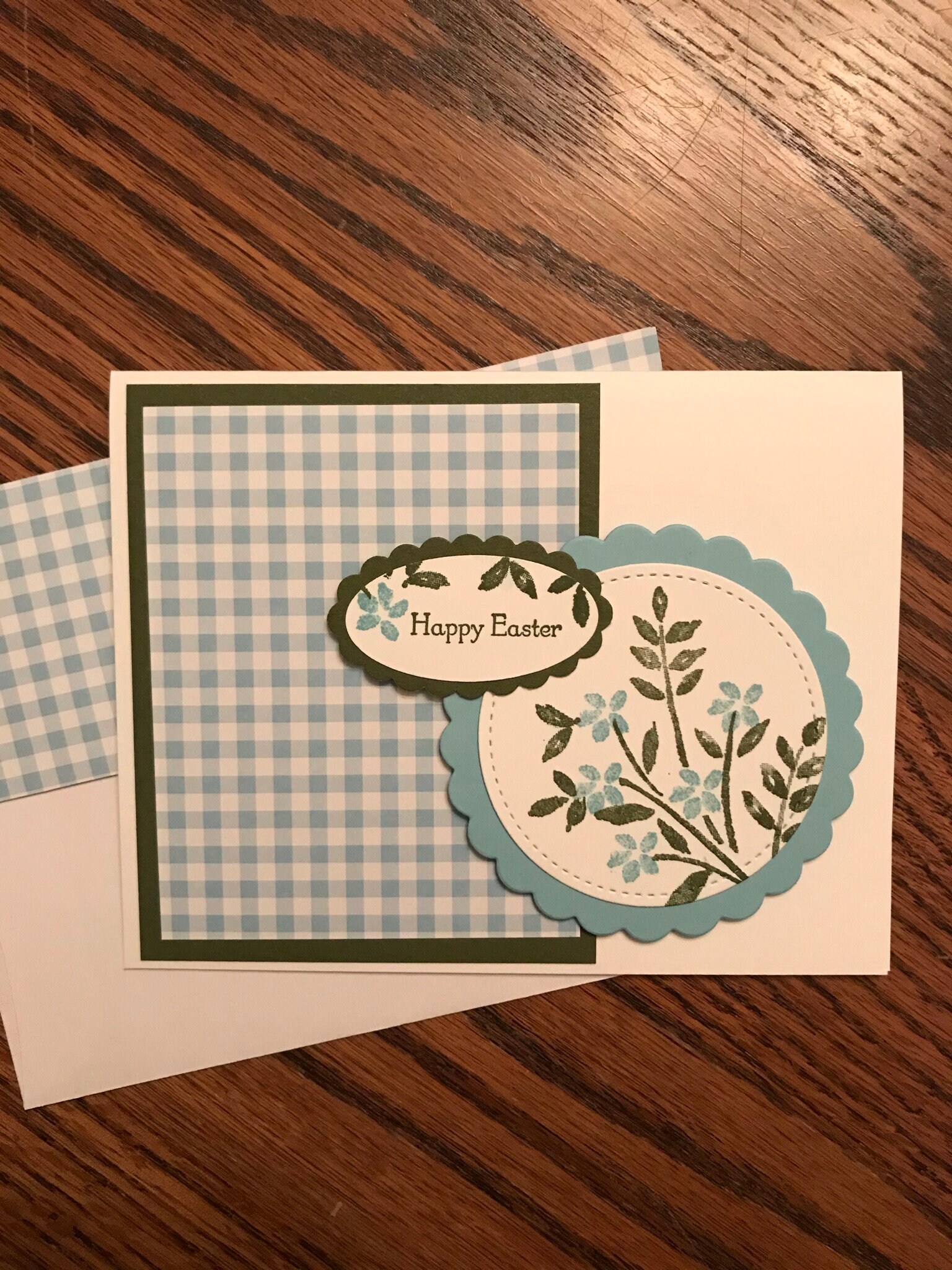 Floral and Gingham Easter Cards. Set of 3. - Etsy