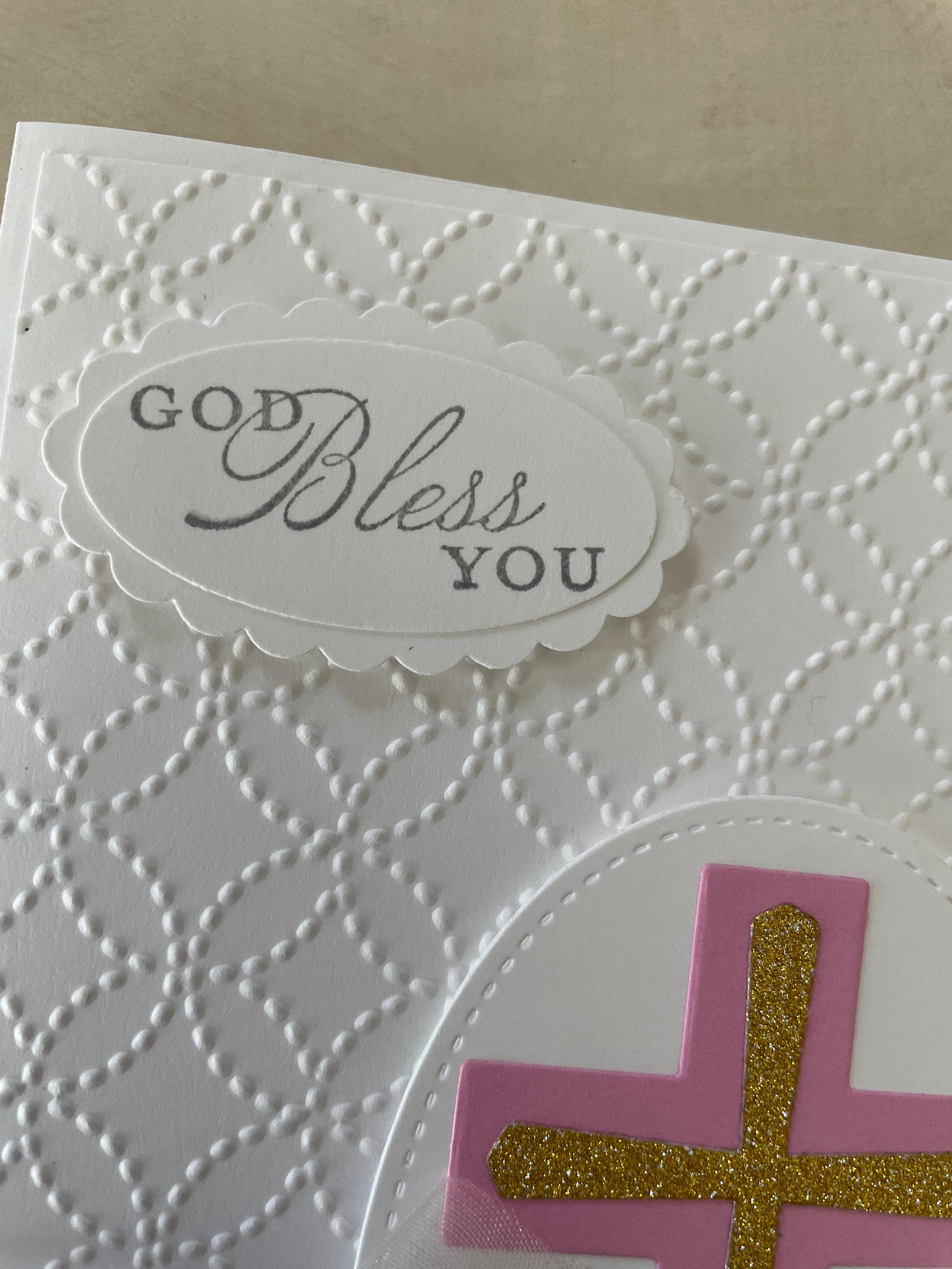 God Bless You Card Ideal for Baptism, Christening, Dedication, First ...