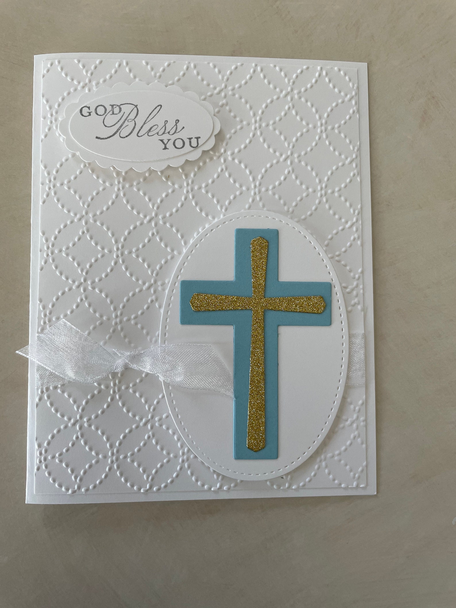God Bless You Card Ideal for Baptism, Christening, Dedication, First ...