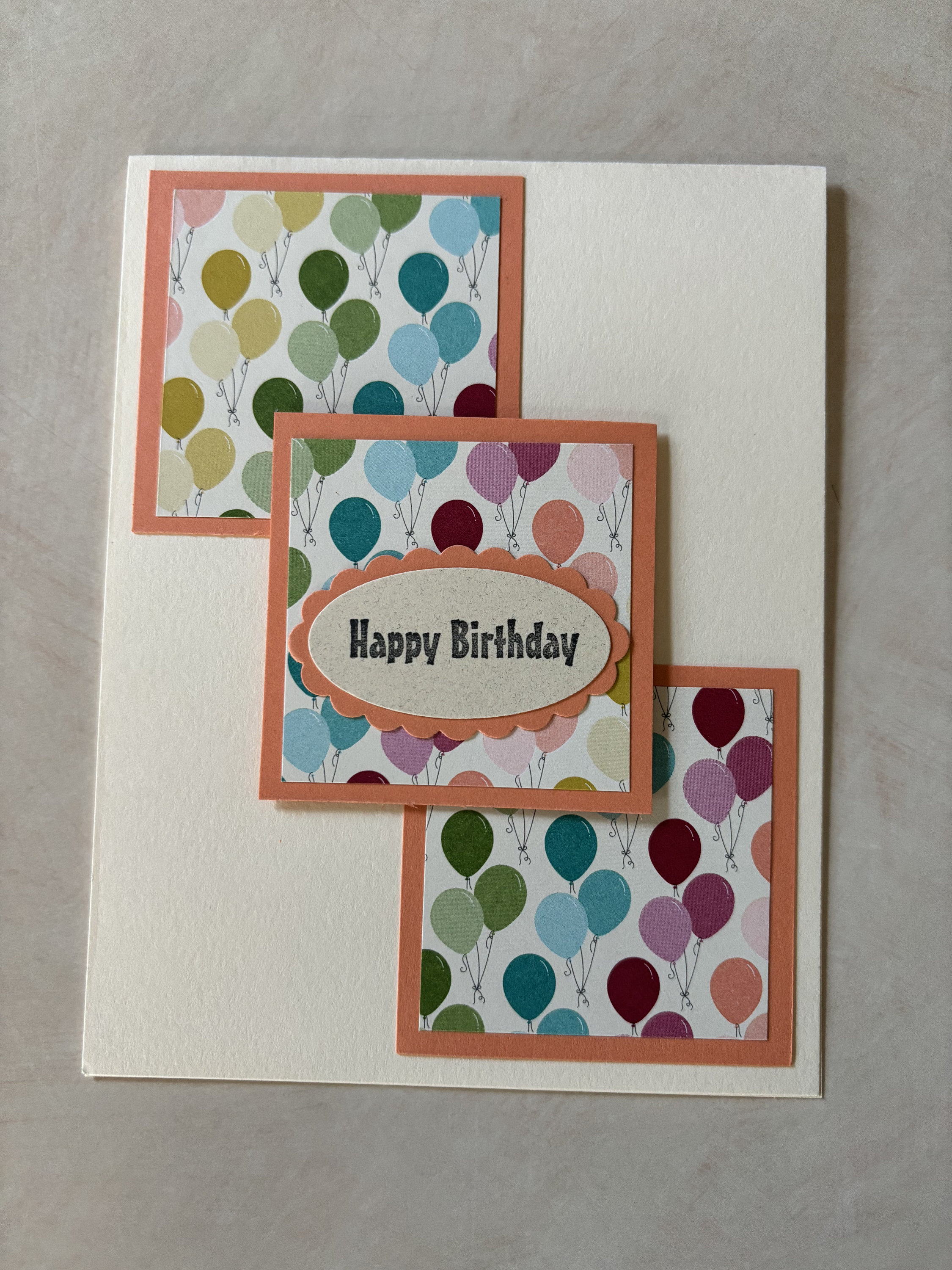 Birthday Cards With Triple Square Prints. - Etsy