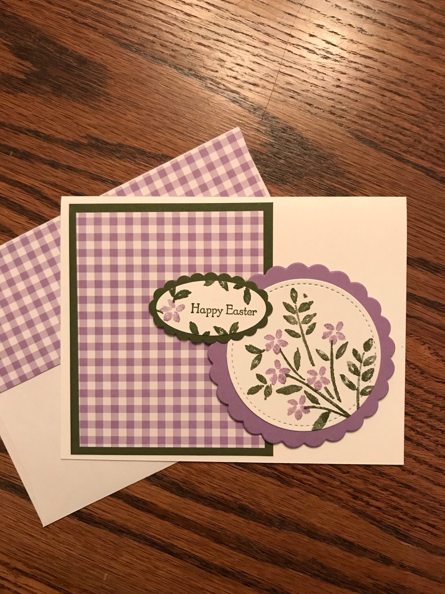 Floral and Gingham Easter Cards. Set of 3. - Etsy