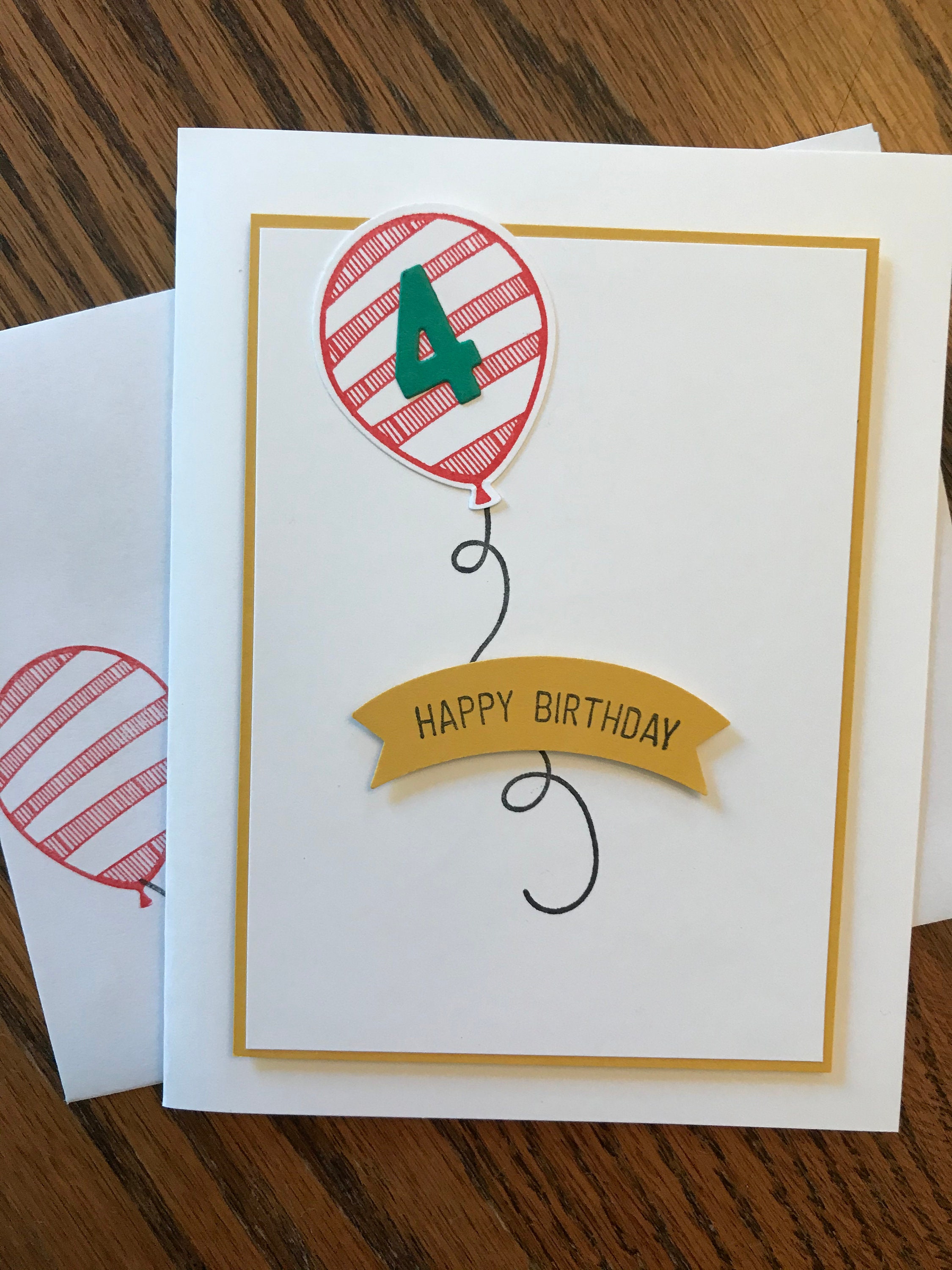 Age Specific Birthday Cards in Three Designs. Can Be Made for Any Age ...