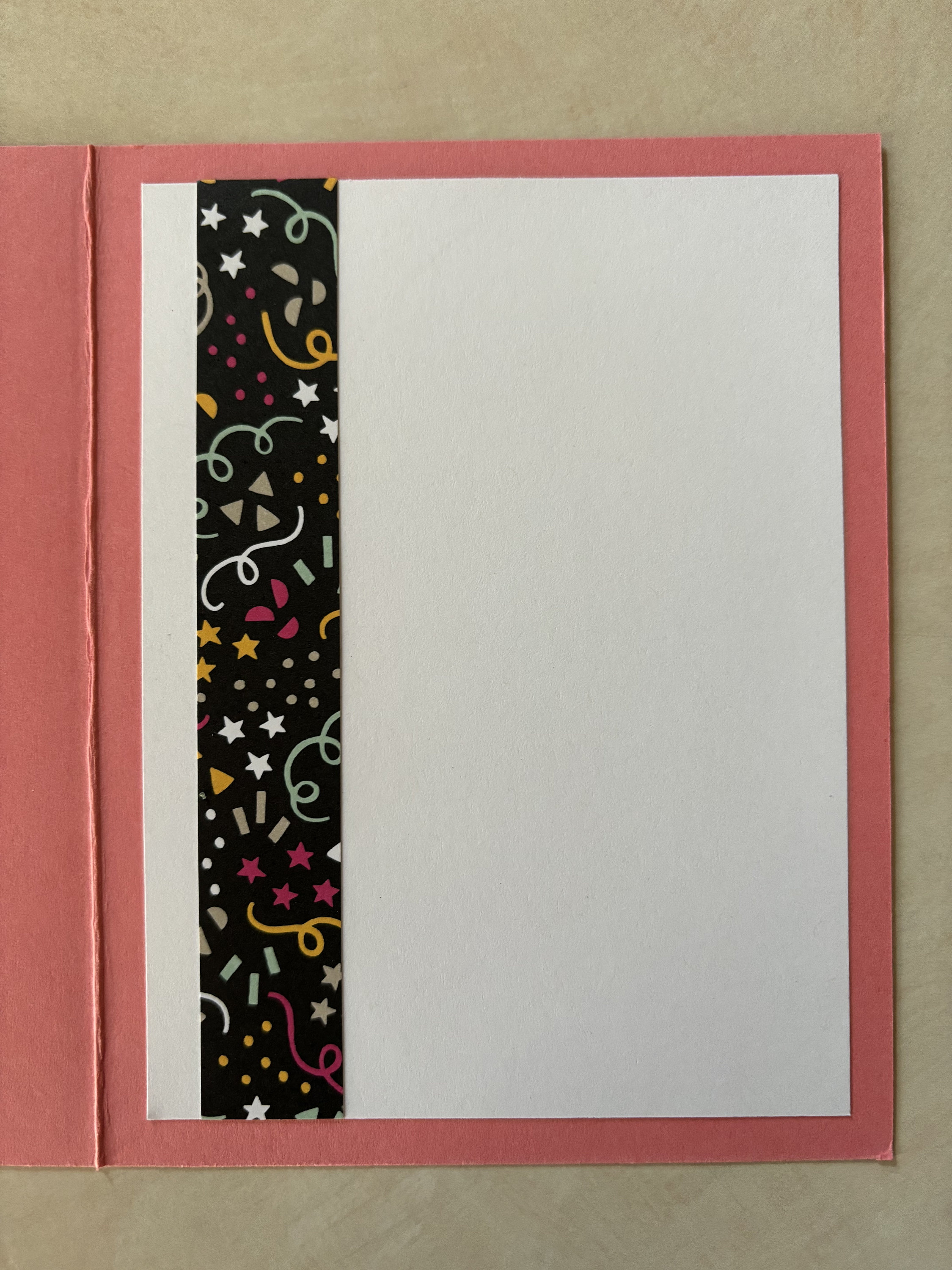 Birthday Card With Three Patterned Panels. - Etsy