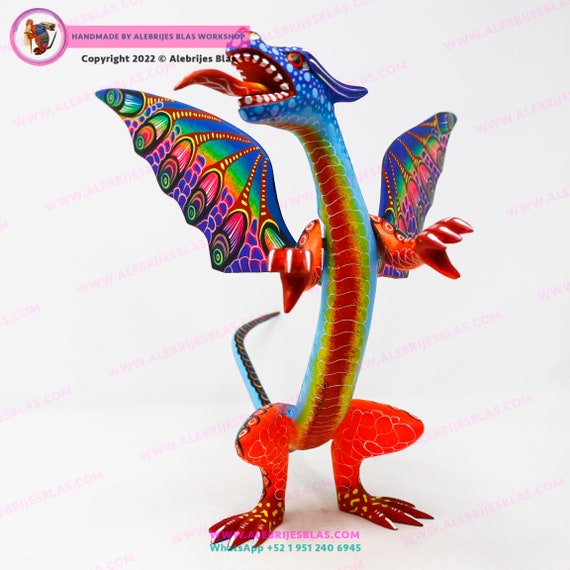 Original Oaxaca Art Alebrije Dragon Veloz 3 - Etsy