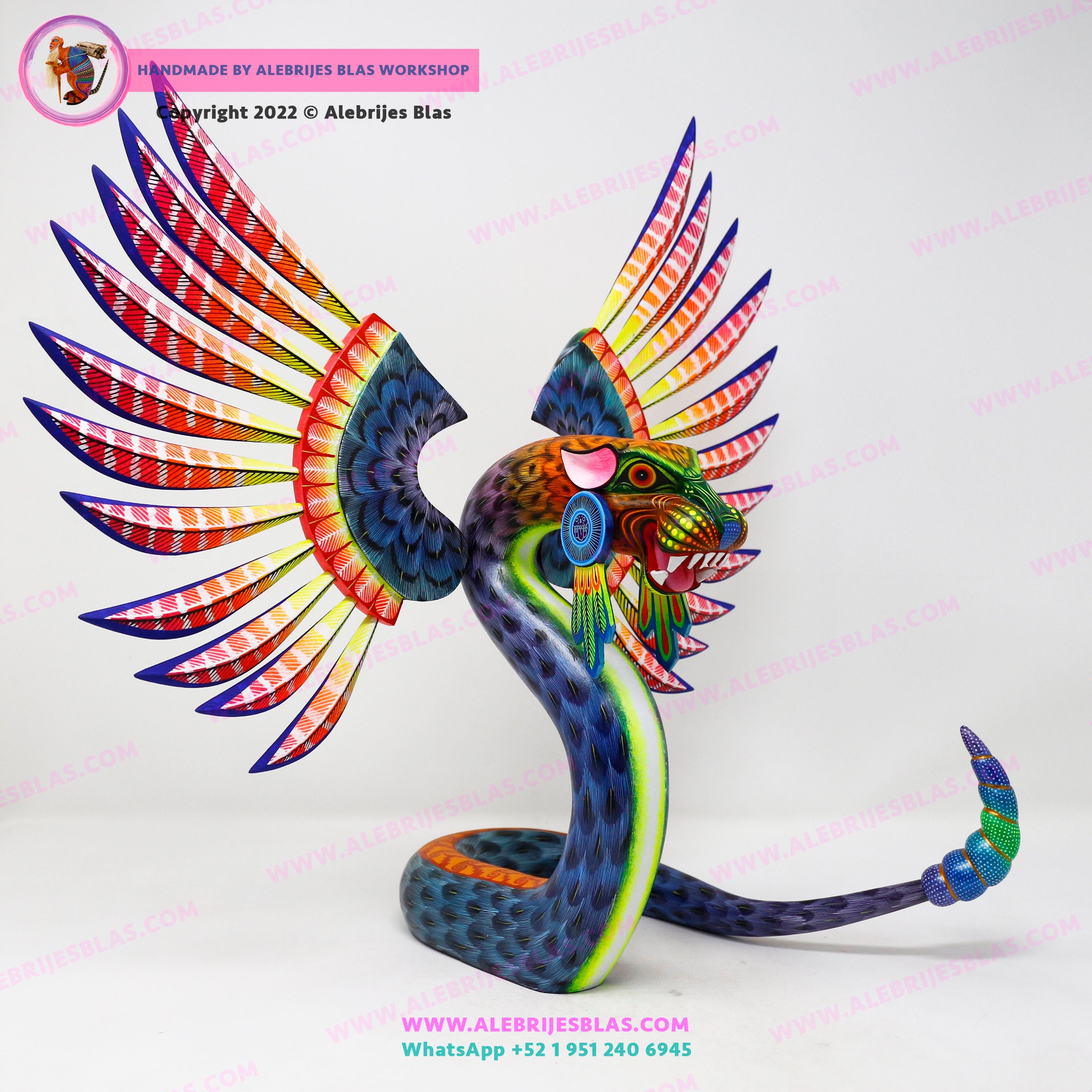 Alebrije Quetzalcóatl Serpiente Emplumada Tezcatlipoca 1 - Etsy México