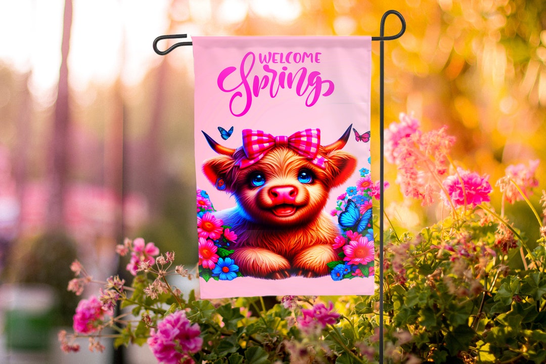 Spring Garden Flag PNG | Spring Yard Flag Png | Spring Sublimation ...
