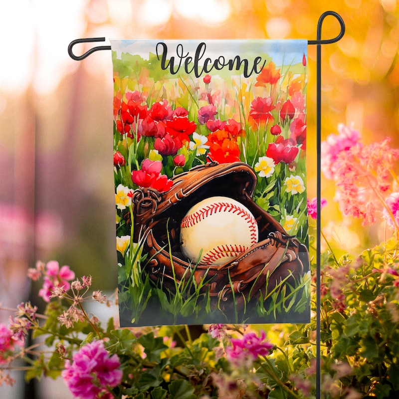 Baseball Mom Garden Flag - Etsy