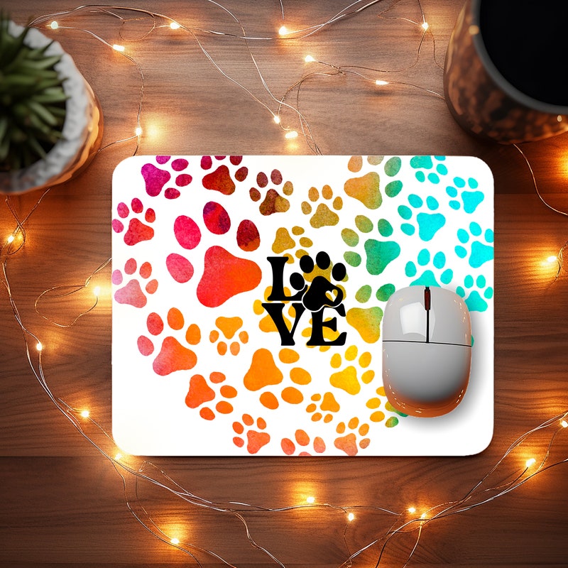 Round Mousepad Dog - Etsy