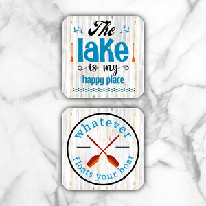 Lake Life Coasters PNG | Lake Life Square Coaster or Round Coaster Png ...