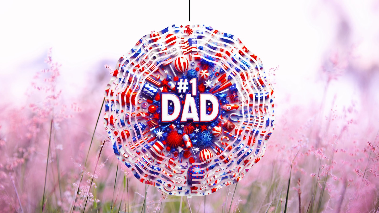Fathers Day Wind Spinner PNG, Super Dad Wind Spinner Sublimation Design ...