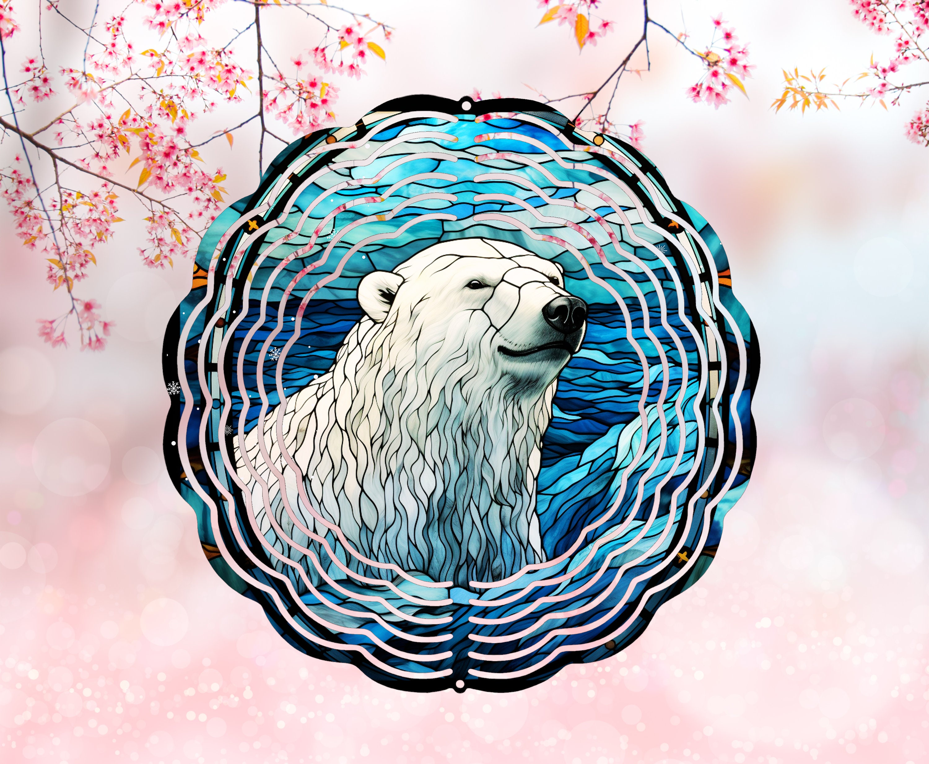 Polar Bear Wind Spinner | Polar Bear Spinner Art | Polar Bear Wind ...