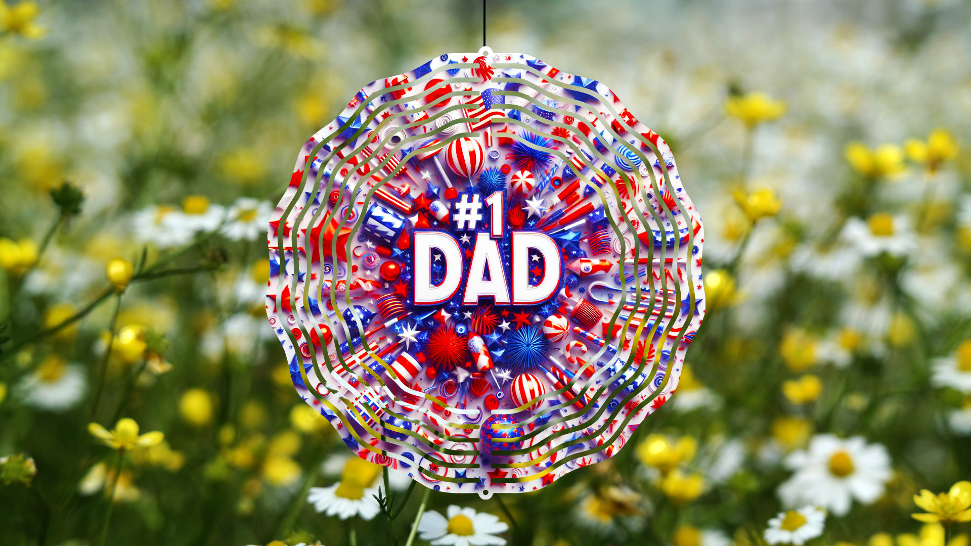 Fathers Day Wind Spinner PNG, Super Dad Wind Spinner Sublimation Design ...