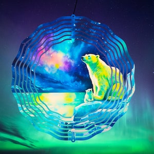 Polar Bear Wind Spinner Sublimation Designs | Polar Bear PNG Art ...