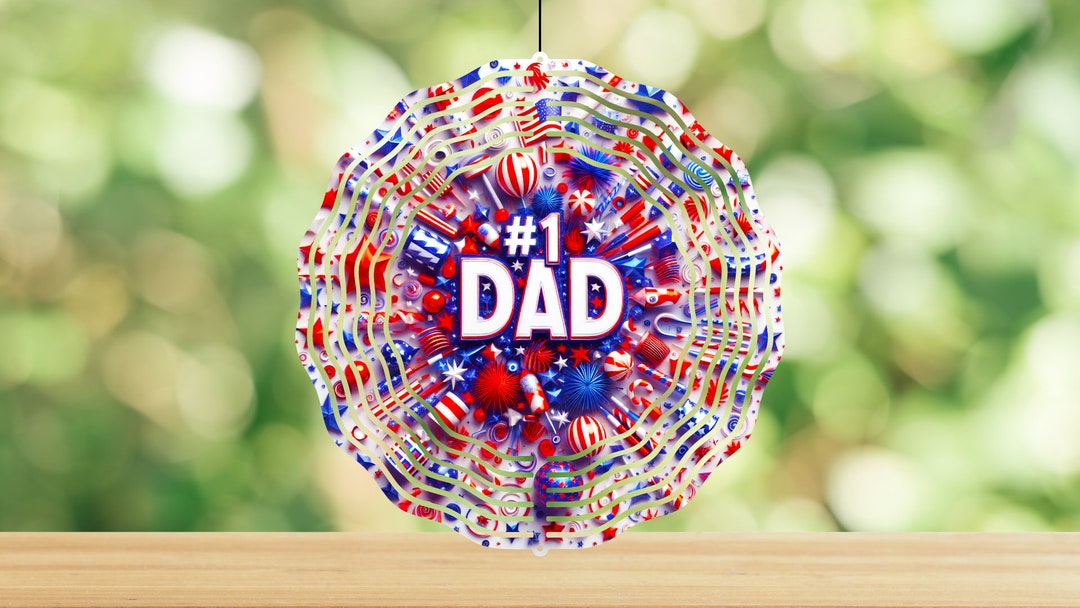 Fathers Day Wind Spinner PNG, Super Dad Wind Spinner Sublimation Design ...