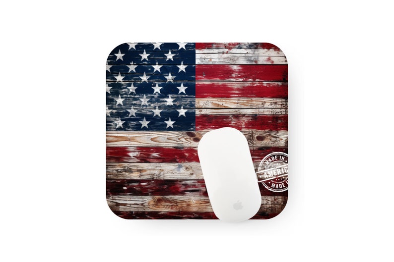 Mouse Pad PNG American Flag | Mouse Pad Sublimation Square Round ...