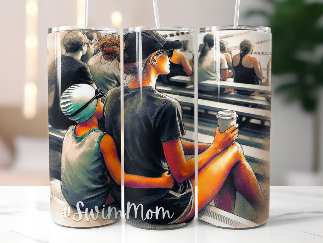 Swim Mom Tumbler PNG: Swim Mom Tumbler Design | Swim Mom Designs | Swim ...