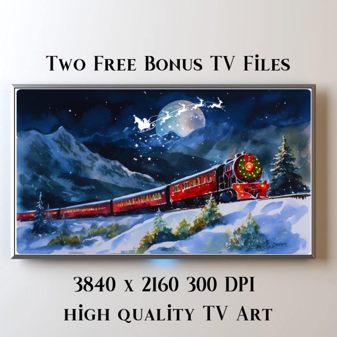 Christmas Frame TV Art | Frame Art Christmas, Christmas Holiday Tv Art ...
