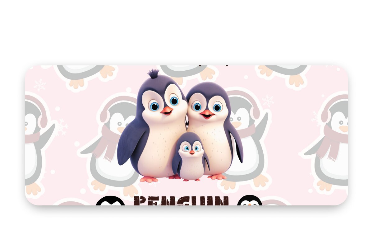 Penguin Mouse Pad Penguin PNG Mouse Pad Sublimation Square - Etsy
