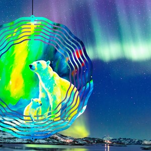 Polar Bear Wind Spinner Sublimation Designs | Polar Bear PNG Art ...