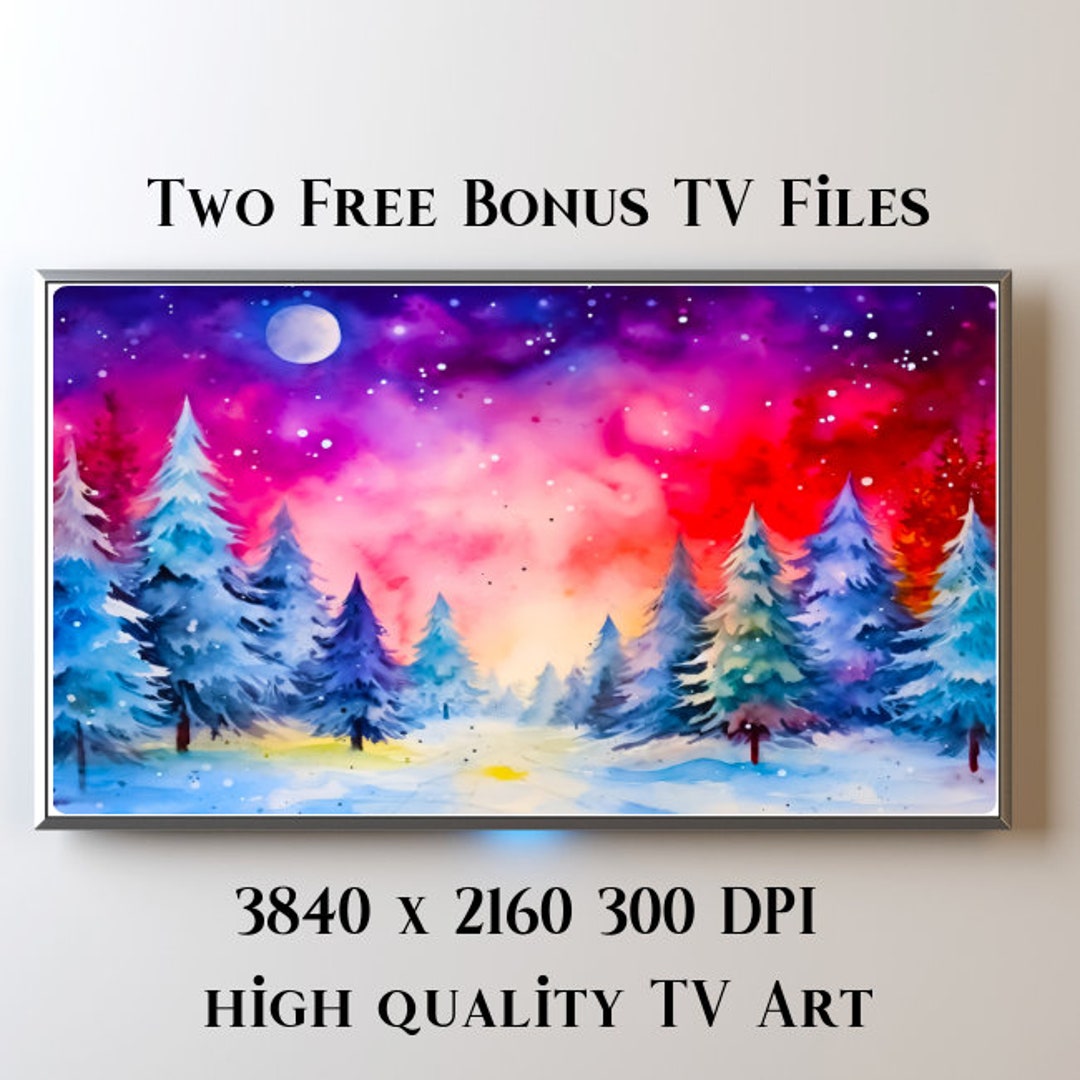 Winter Snow Frame Tv Art | Samsung Frame Art Christmas, Christmas ...