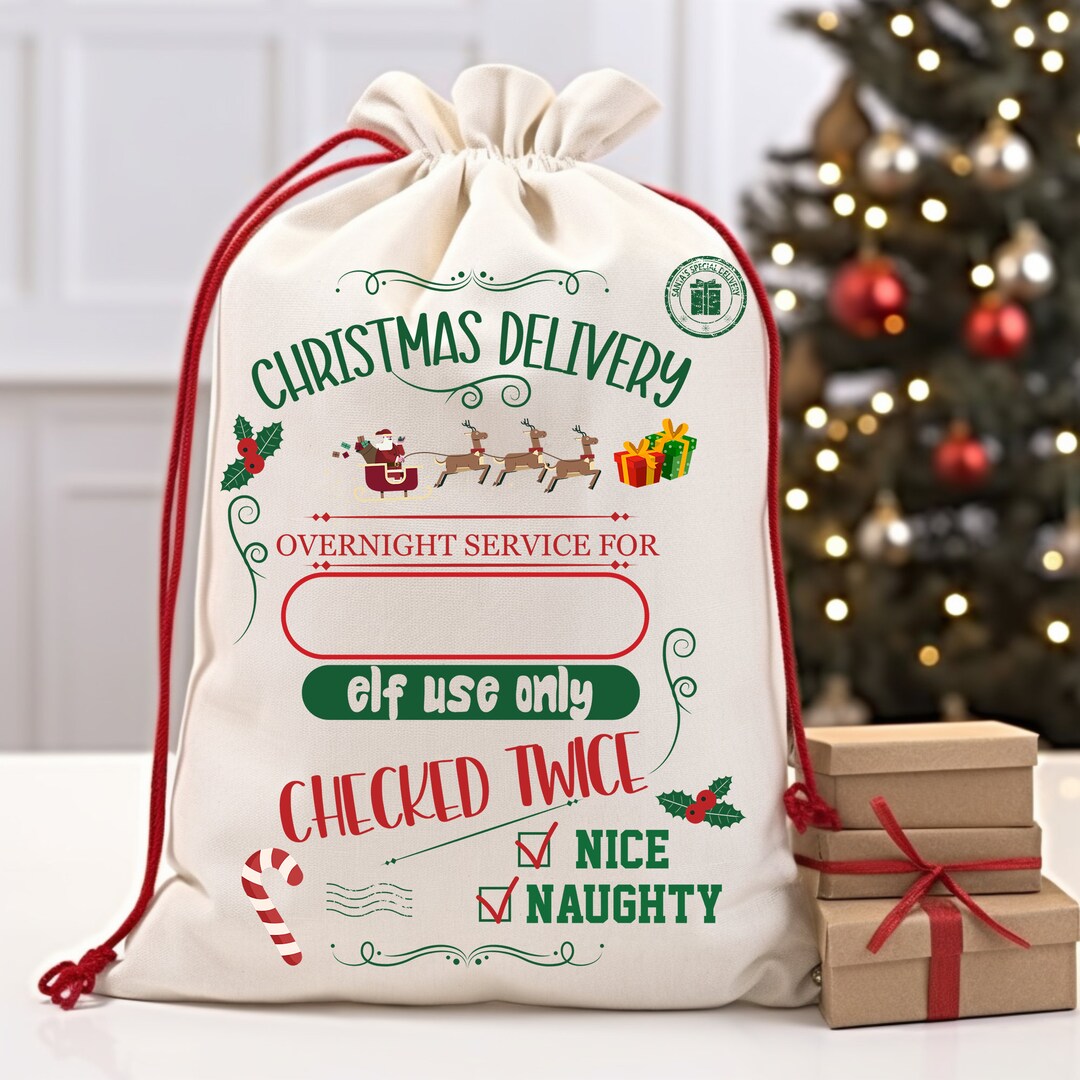 Santa Sack Sublimation Design | Santa Mail Sack Design | Santa Mail ...