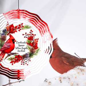 Red Cardinal Wind Spinner PNG, Cardinal Wind Spinner Sublimation Design ...
