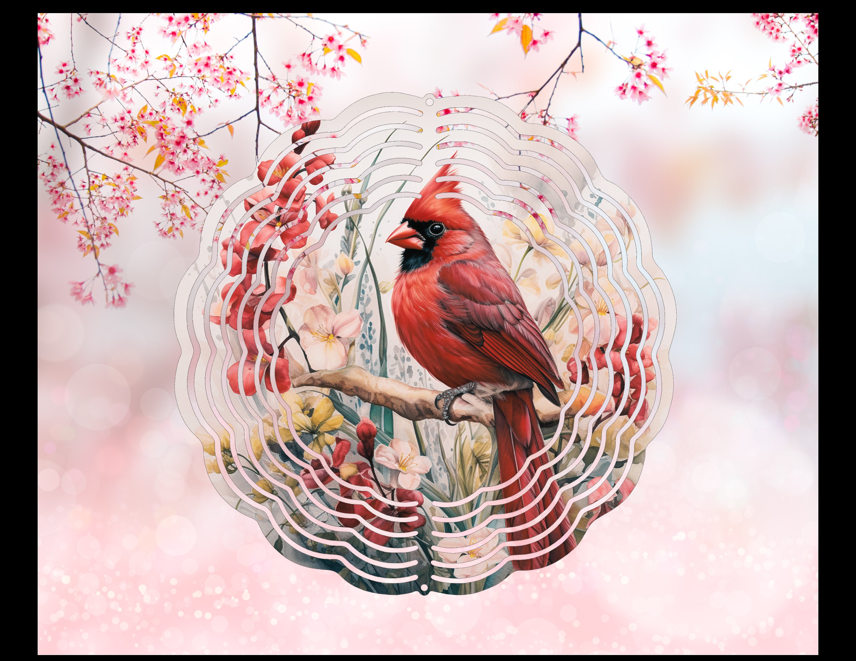 Red Cardinal Wind Spinner PNG Cardinal Wind Spinner - Etsy