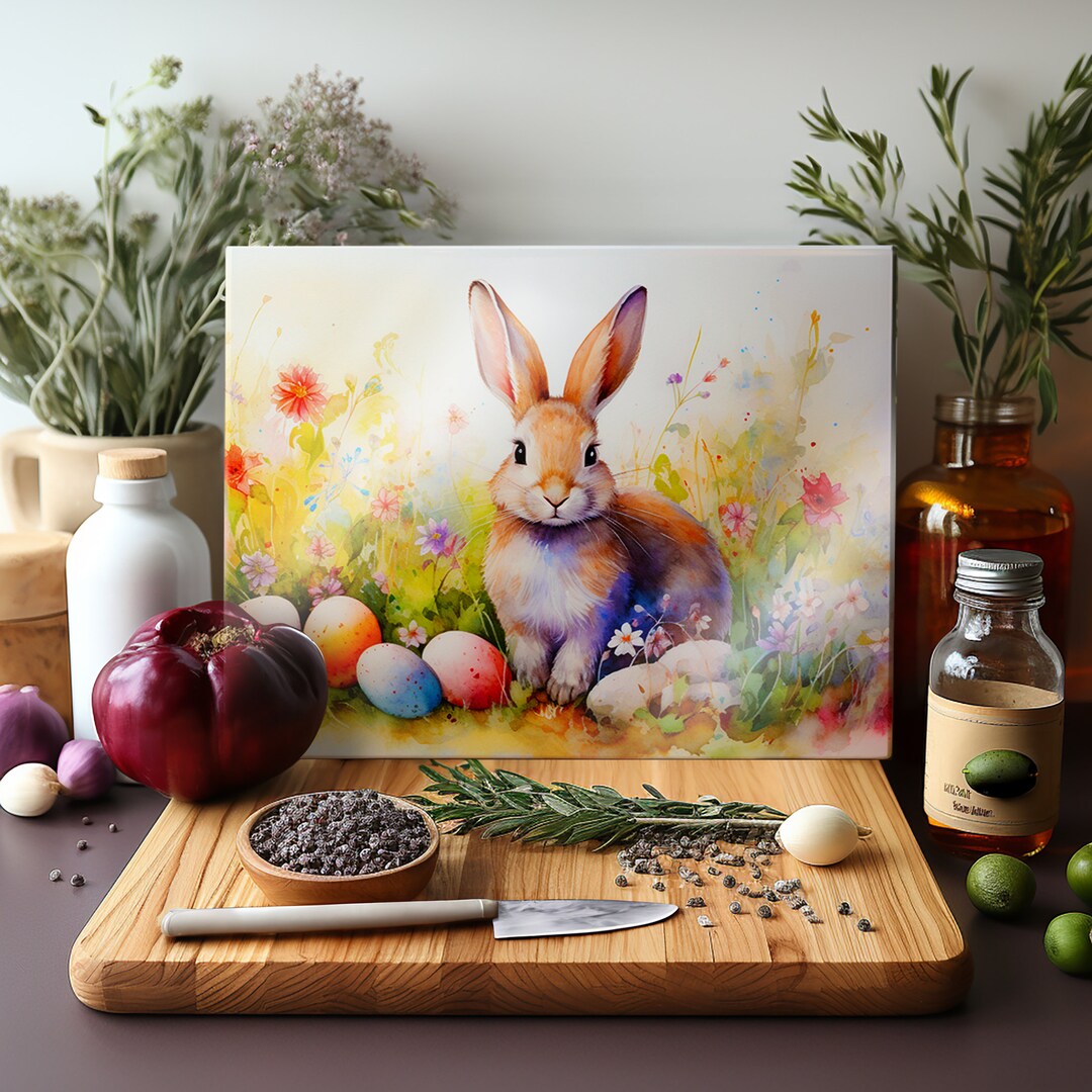 Easter Cutting Board Sublimation Design | Glass Cutting Board PNG ...