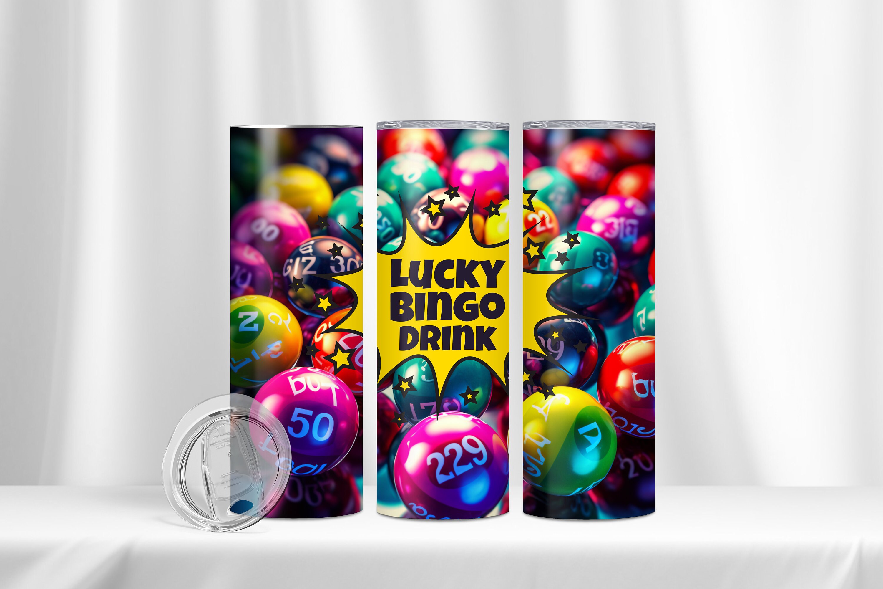 Bingo Tumbler Wrap: Bingo Skinny Tumbler Design Bingo - Etsy