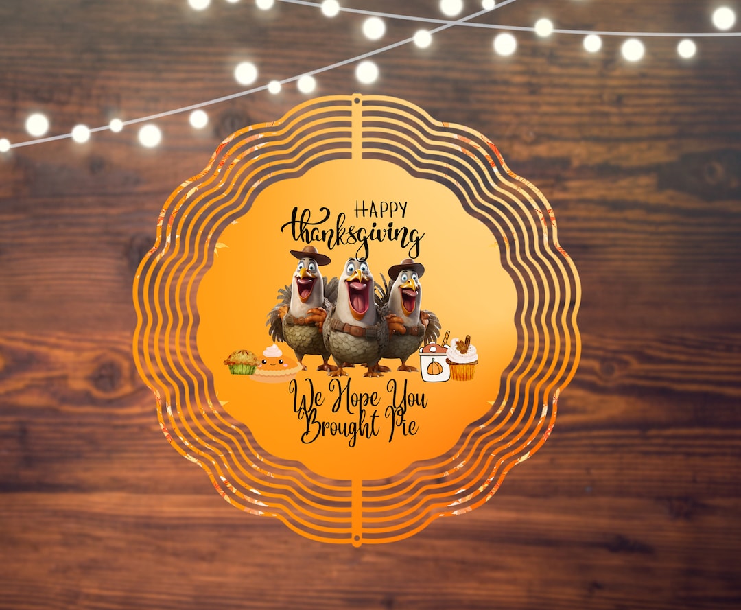Thanksgiving Wind Spinner PNG Turkey Wind Spinner Sublimation - Etsy