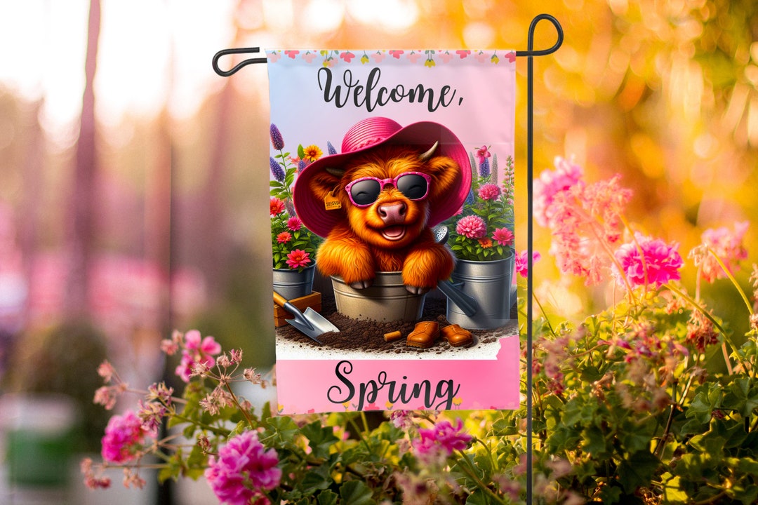 Spring Garden Flag PNG Spring Garden Flag Png Spring Sublimation ...