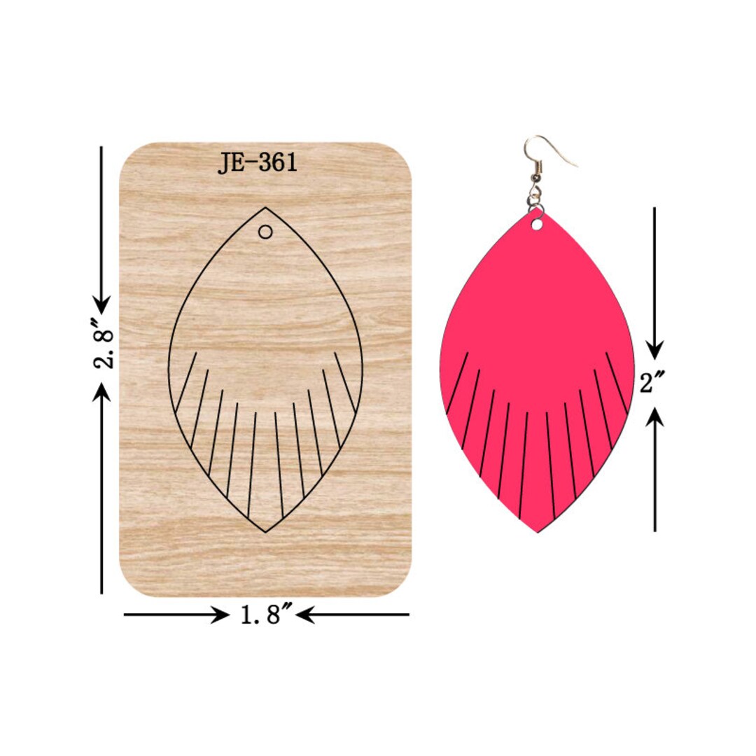 Leather Earring Die Cutting,steel Rule Cutting Die,earring Cutting Die ...