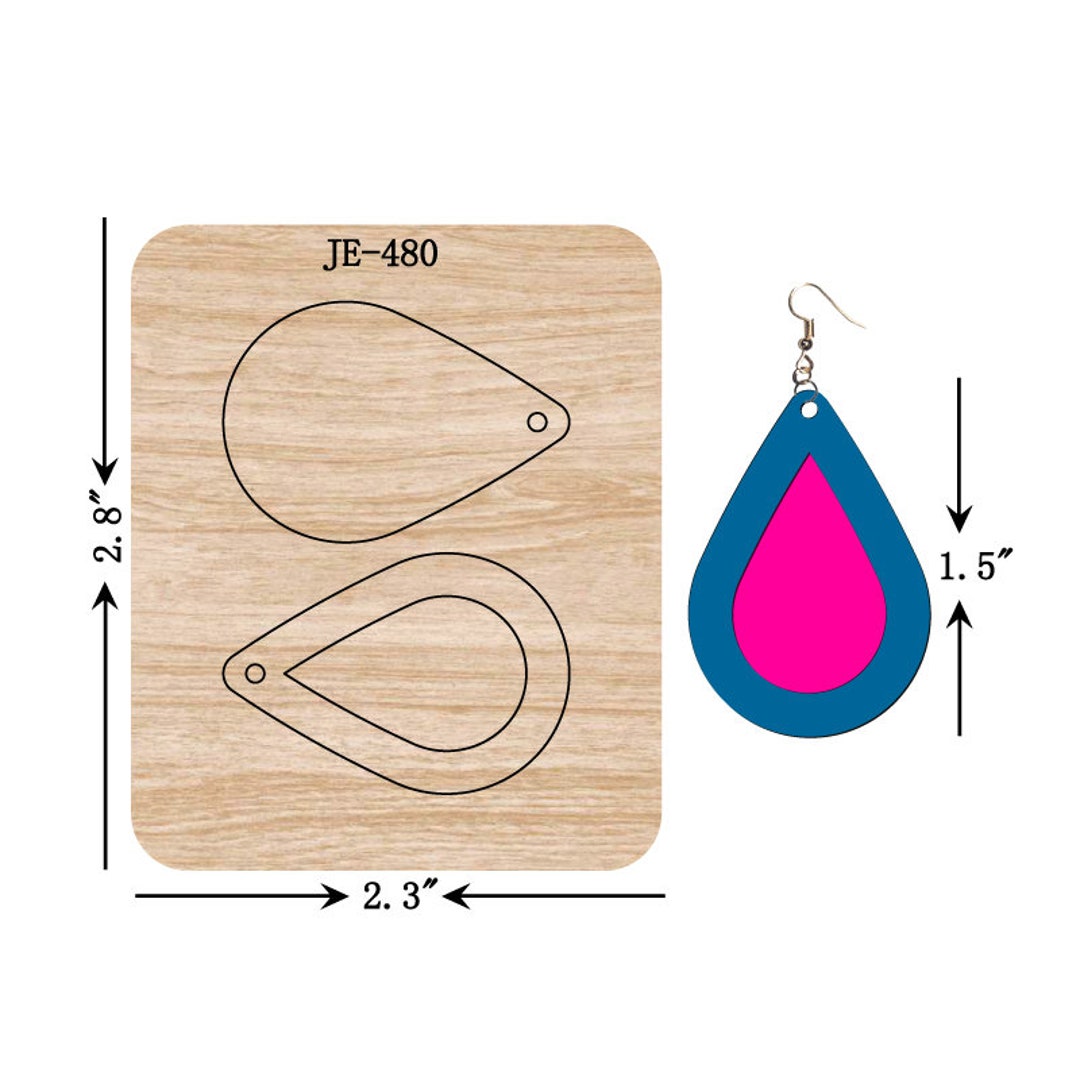 Leather Earring Die Cutting,steel Rule Cutting Die,earring Cutting Die ...