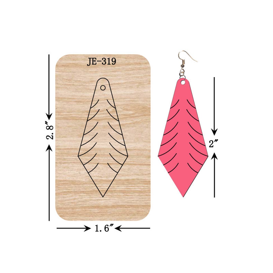 Leather Earring Die Cutting,steel Rule Cutting Die,earring Cutting Die ...