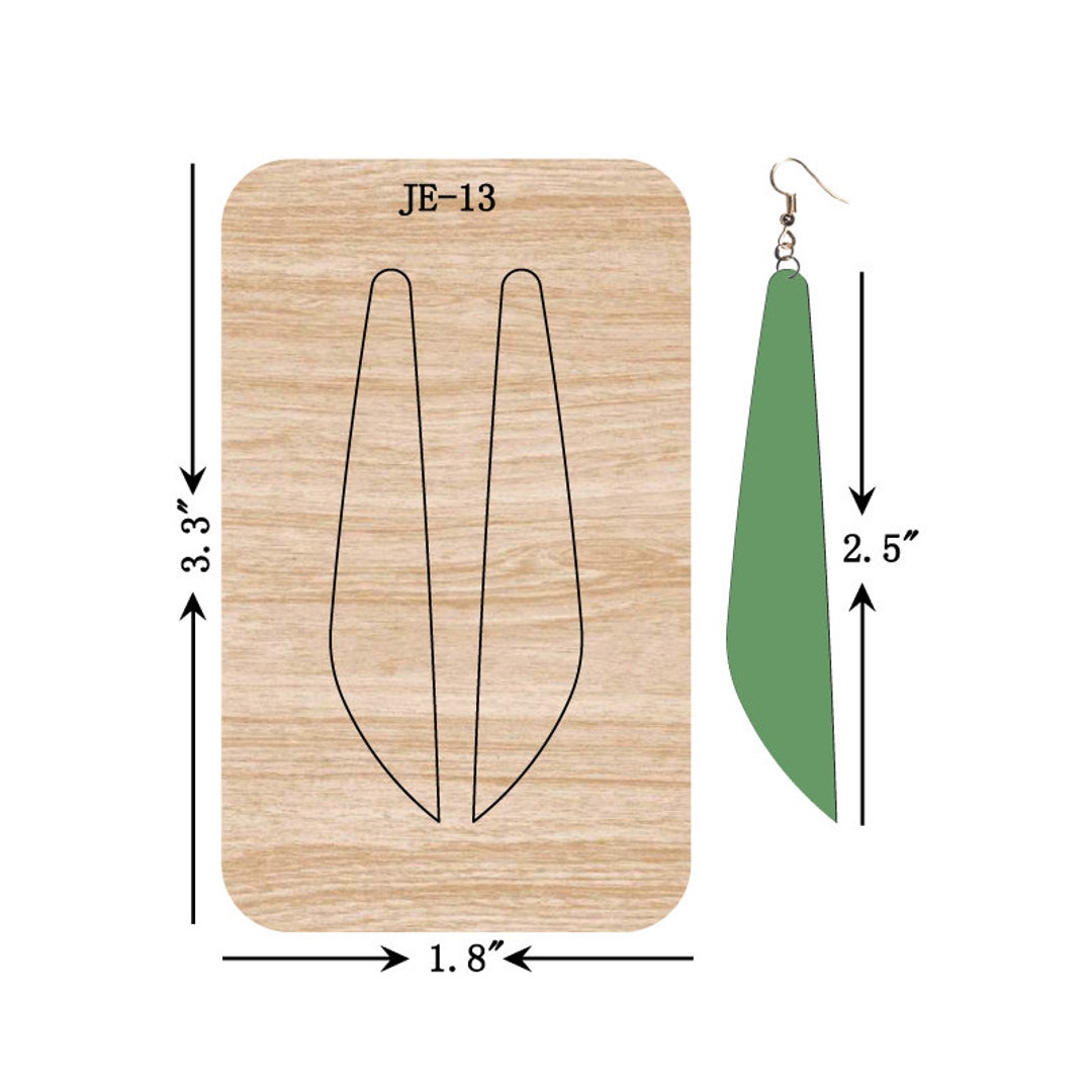 Leather Earring Die Cutting,steel Rule Cutting Die,earring Cutting Die ...