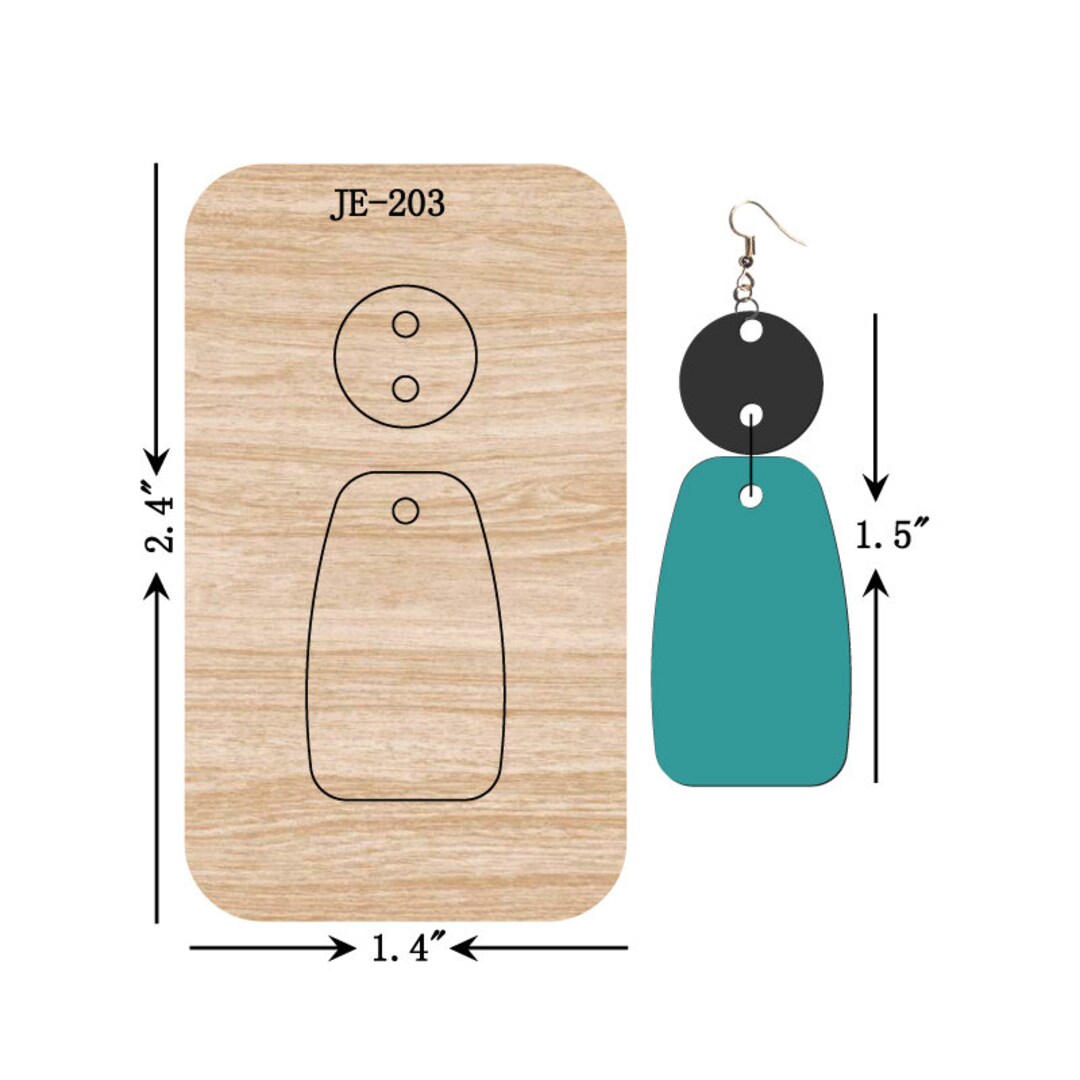 Leather Earring Die Cutting,1.5 INCH, Bar Earring Die, Small Bar ...