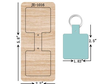 Leather Cutting Die Keychain - Etsy