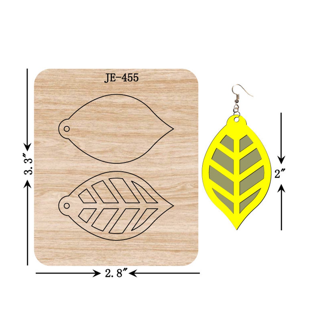Leather Earring Die Cutting,steel Rule Cutting Die,earring Cutting Die ...