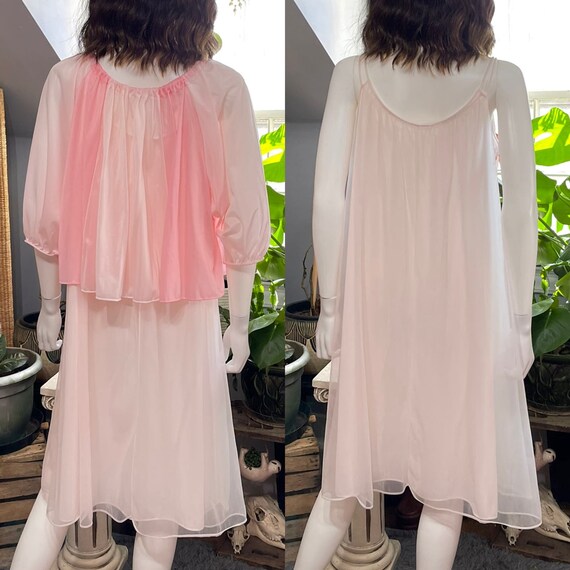 Vintage Nightgown & Bed Jacket Set - Gem