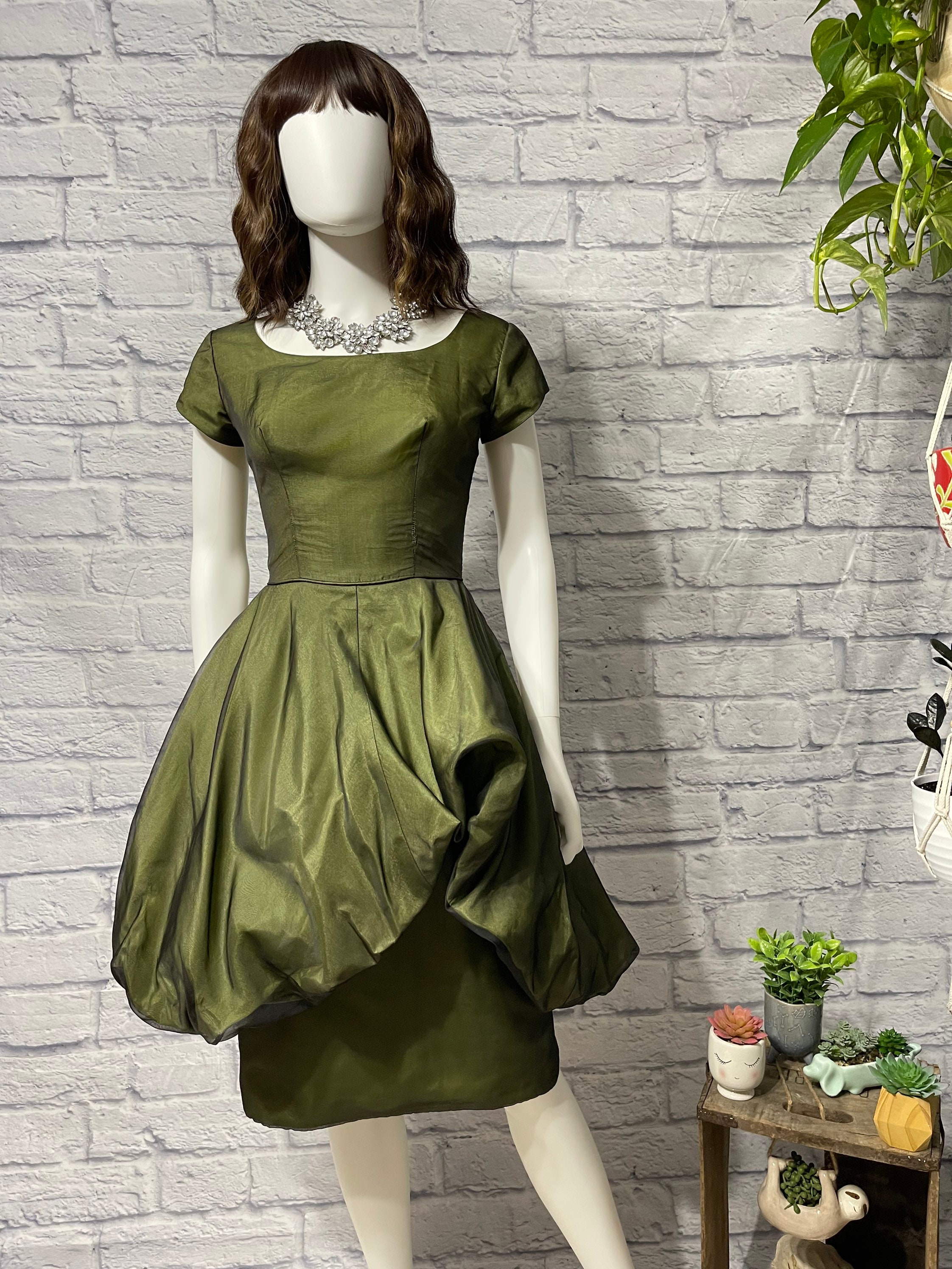 50s Sculptural Bouffant Party Dress - Etsy