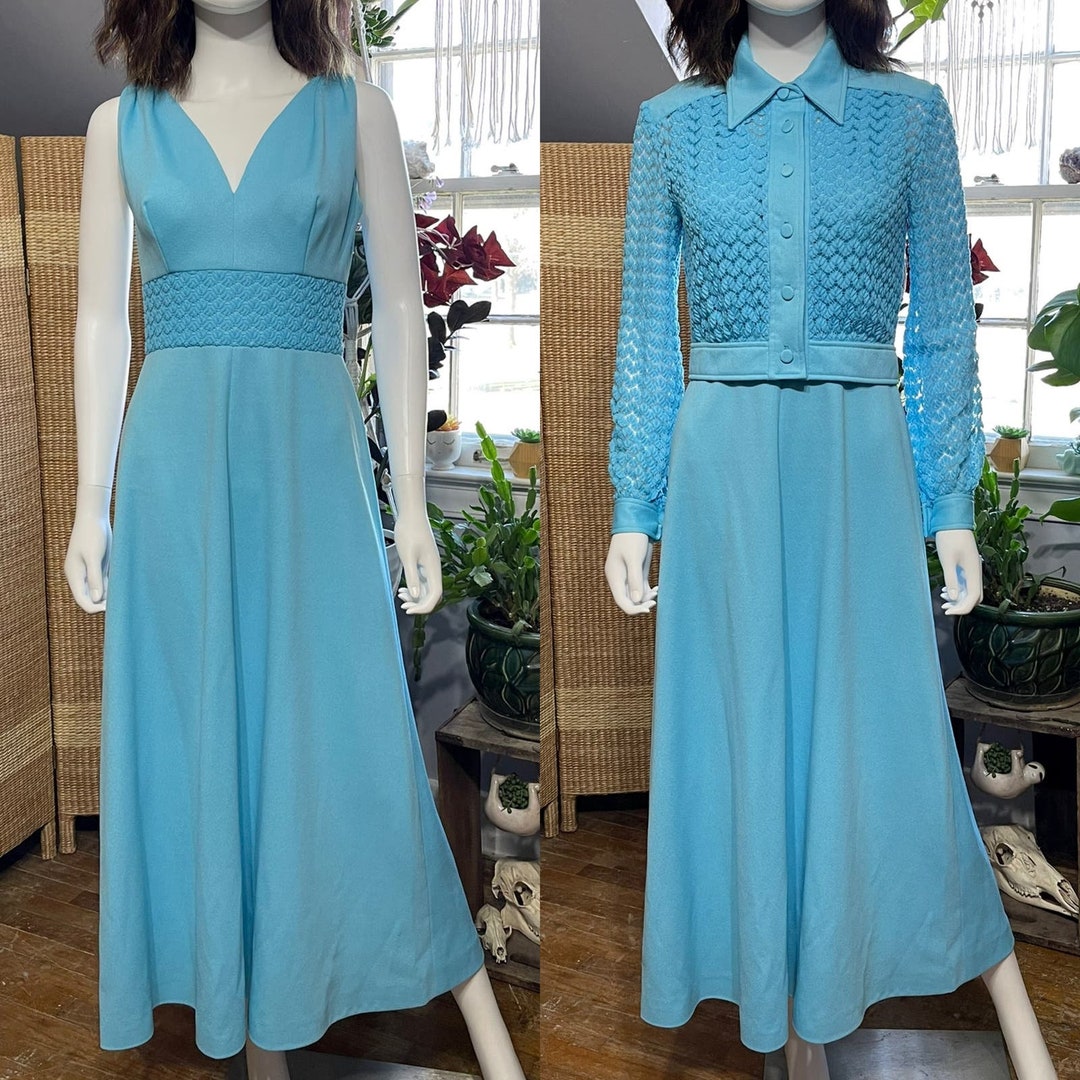 Vintage Maxi Dress Set - Etsy