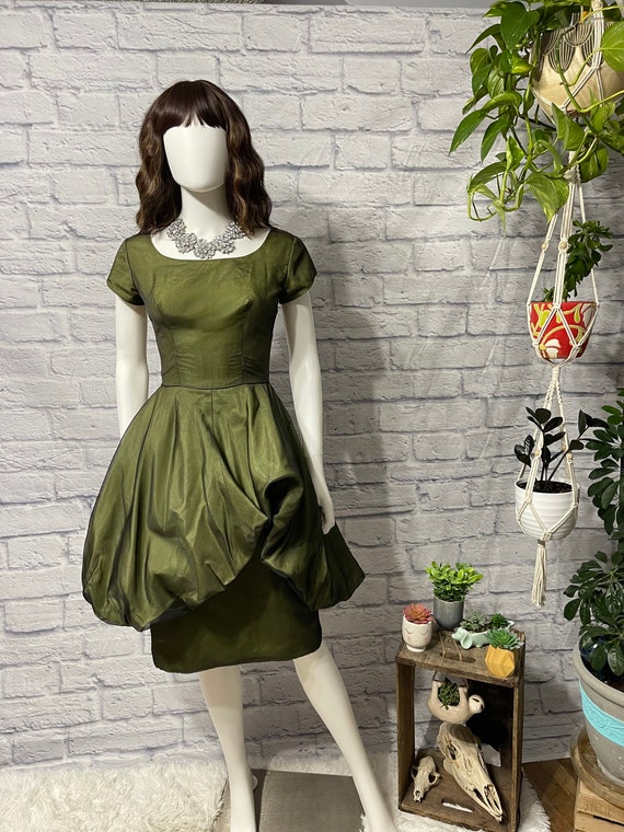 50s Sculptural Bouffant Party Dress - Etsy