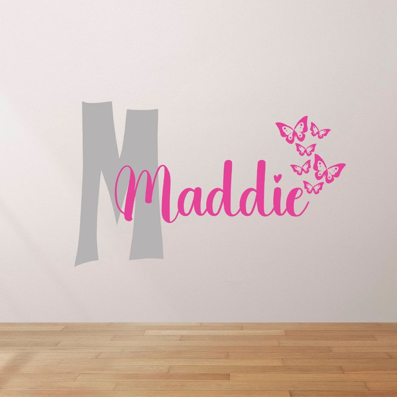 Butterfly Letter Decal - Etsy
