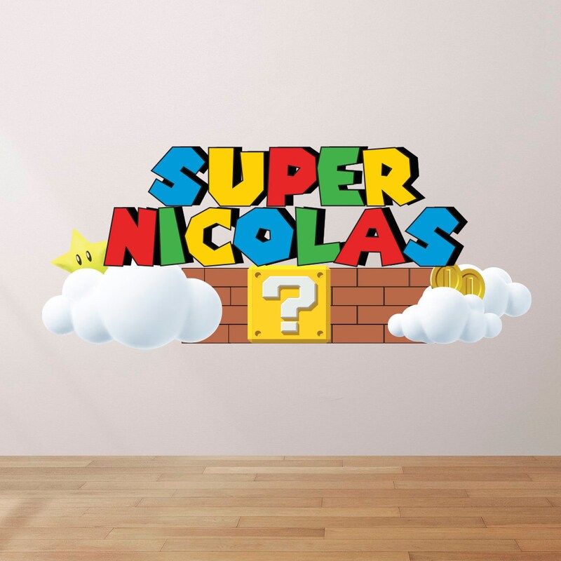 Super Mario Decal - Etsy