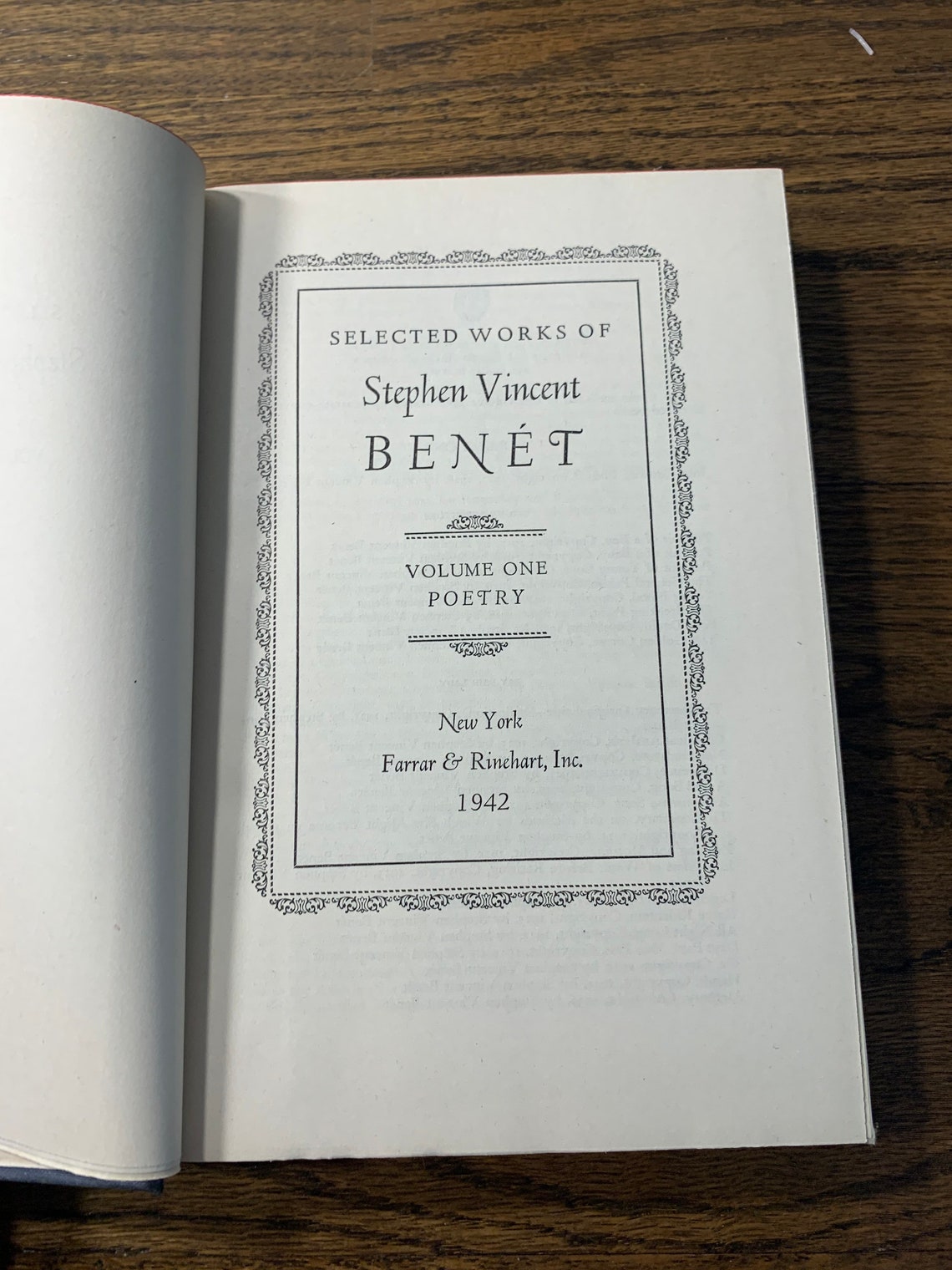 Selected Works of Stephen Vincent Benet 2 Volume Set, 1942 - Etsy