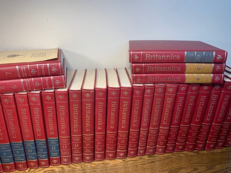 Encyclopedia Britannica 15th Edition 1986 Complete 29 Volume Set ...