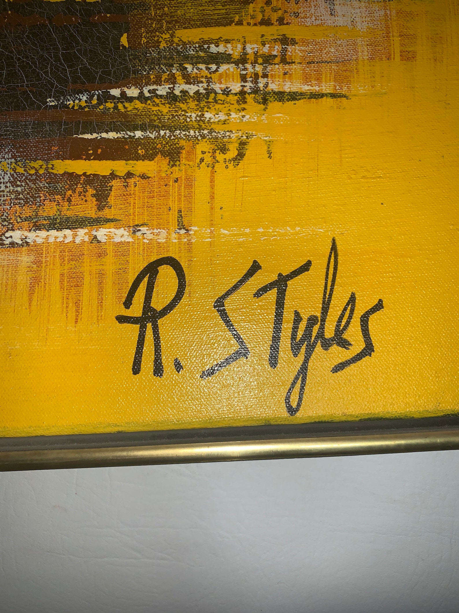 Vintage Painting Original Oil on Stretched Canvas by R.Styles | Etsy