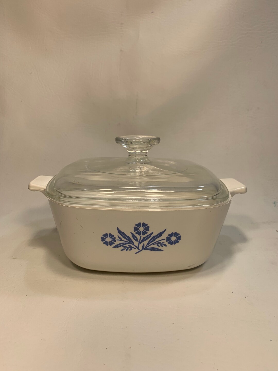 Rare Stamped Pyroceram 1960-61 Corning Blue Cornflower 1.5 Qt Casserole ...